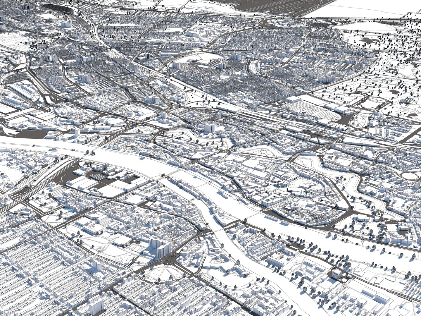 3D model buildings houses maps - TurboSquid 1438396