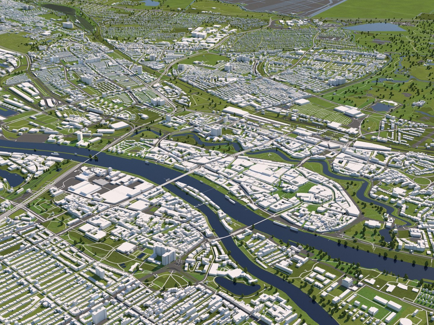 3D model buildings houses maps - TurboSquid 1438396