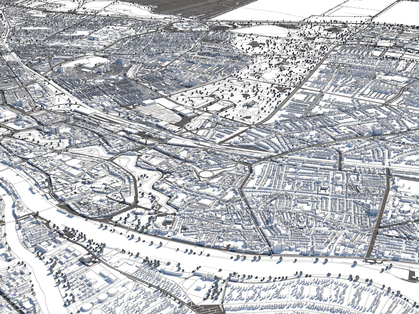 3D model buildings houses maps - TurboSquid 1438396
