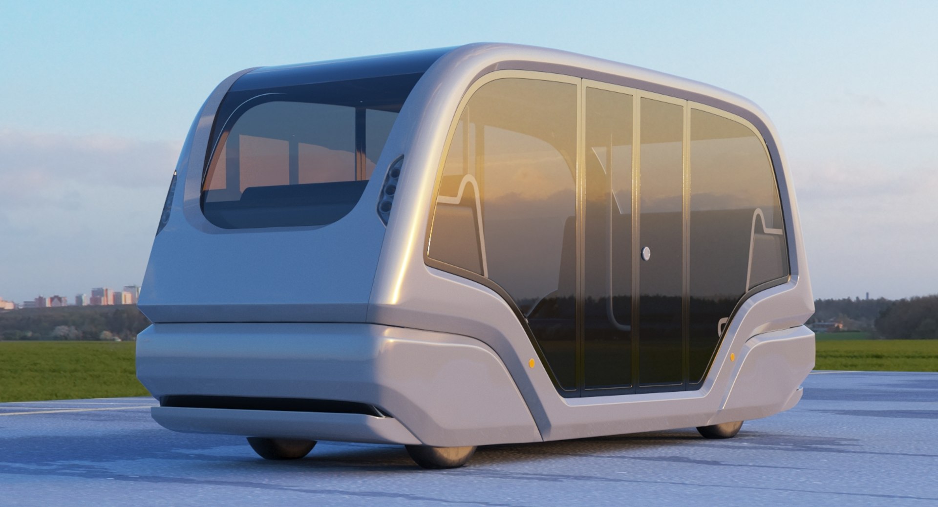3D Electric Pod Bus - TurboSquid 1332553