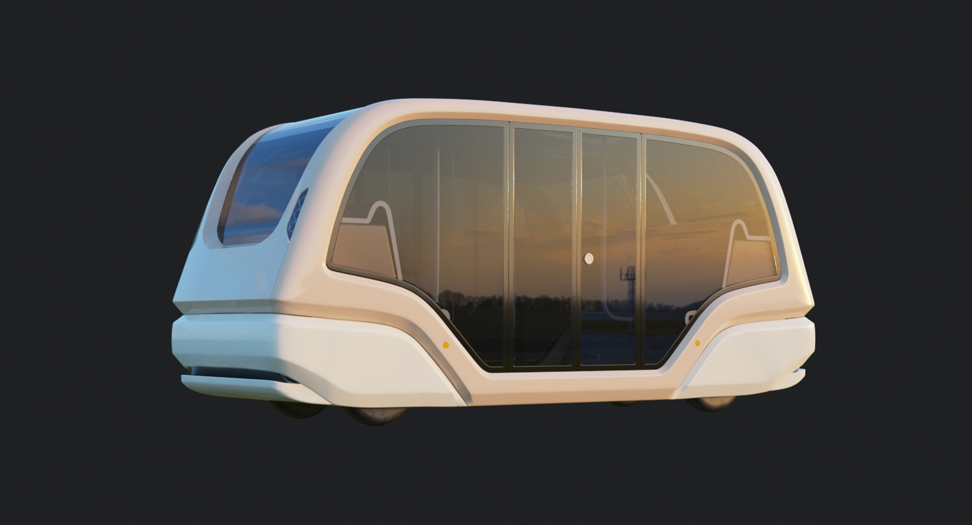 3D electric pod bus - TurboSquid 1332553