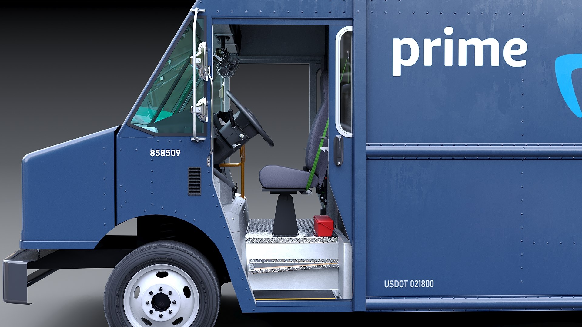 3D Model Step Van Amazon Truck - TurboSquid 2075029