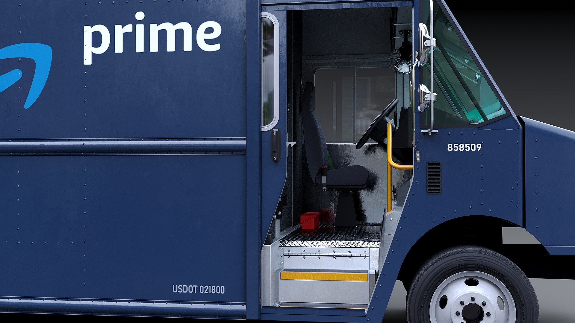 3D Model Step Van Amazon Truck - TurboSquid 2075029