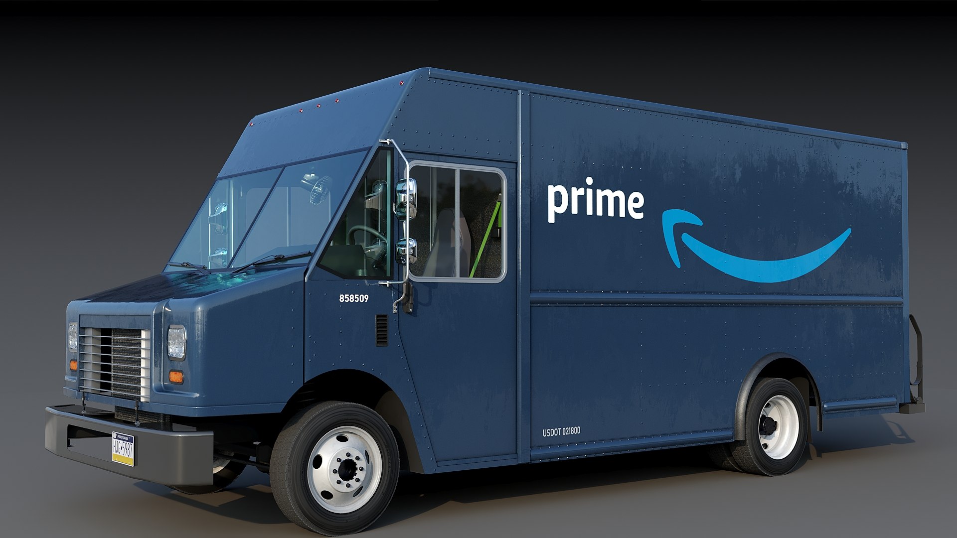 3D Model Step Van Amazon Truck - TurboSquid 2075029