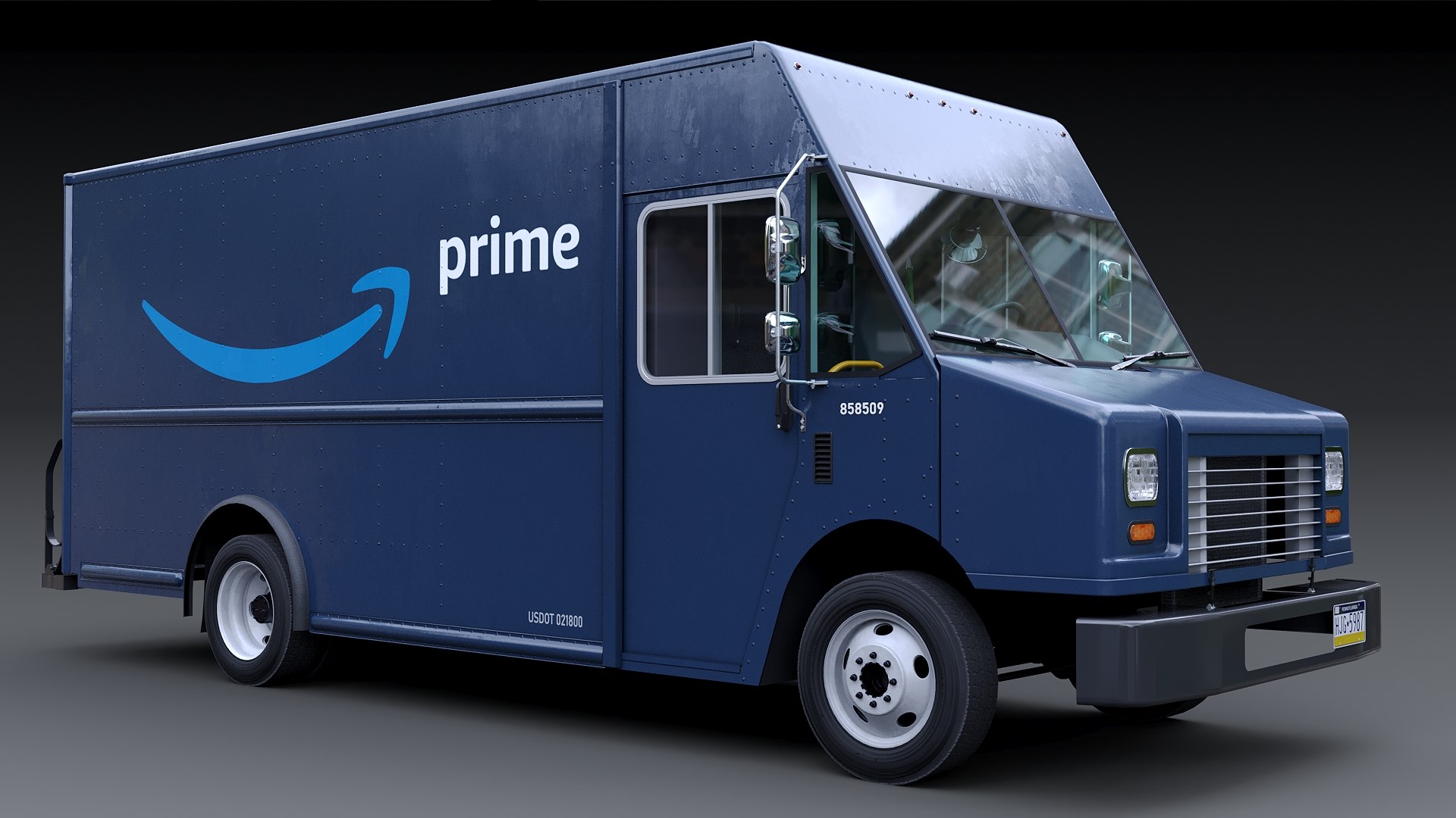 3D Model Step Van Amazon Truck - TurboSquid 2075029