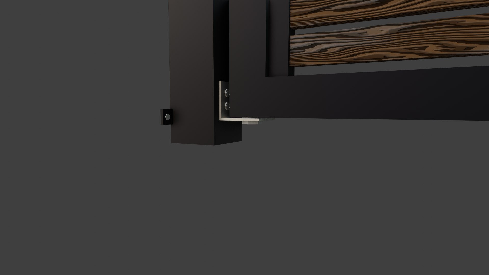 Horizontal Slat Single Gate Model - TurboSquid 1843778