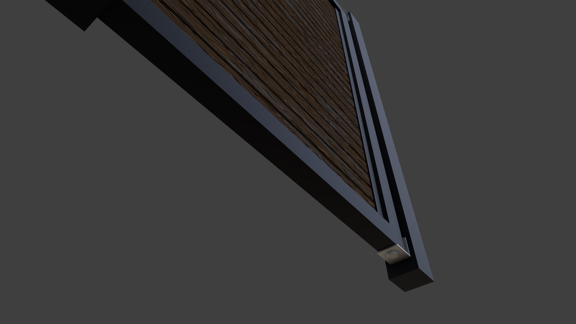 Horizontal Slat Single Gate Model - TurboSquid 1843778