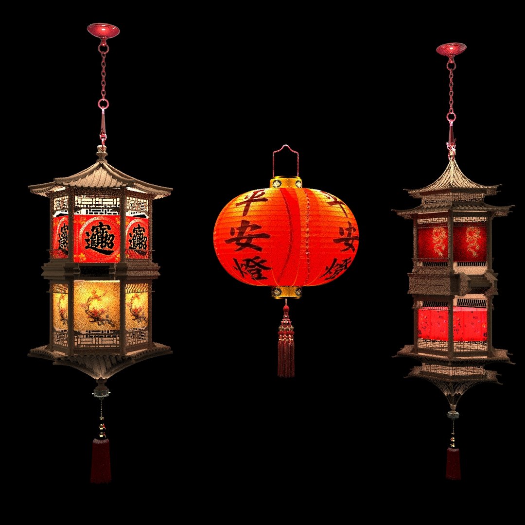 3D Model Chinese Palace Lantern - TurboSquid 2285970