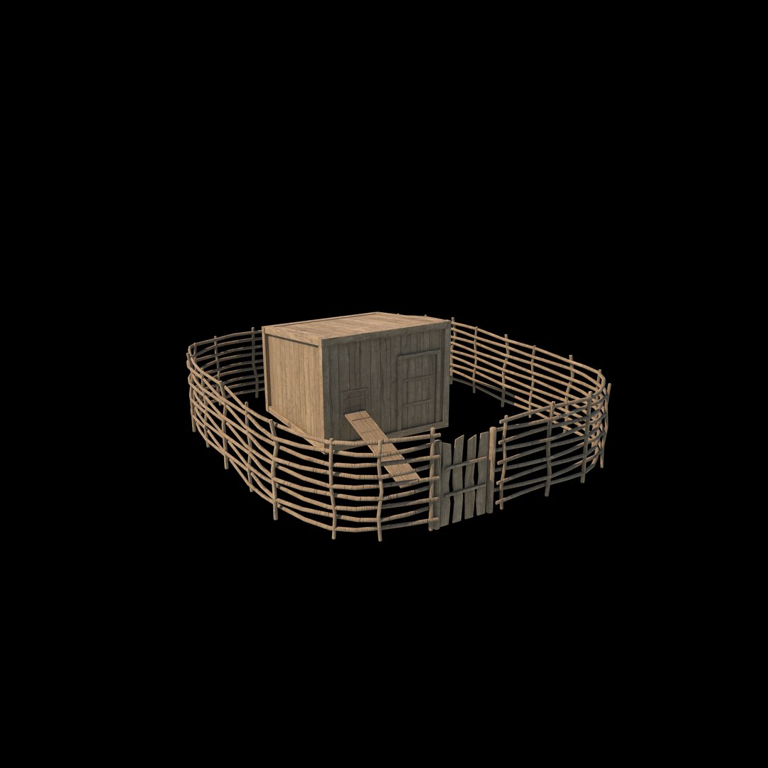 Chicken House 3D Model - TurboSquid 2335490