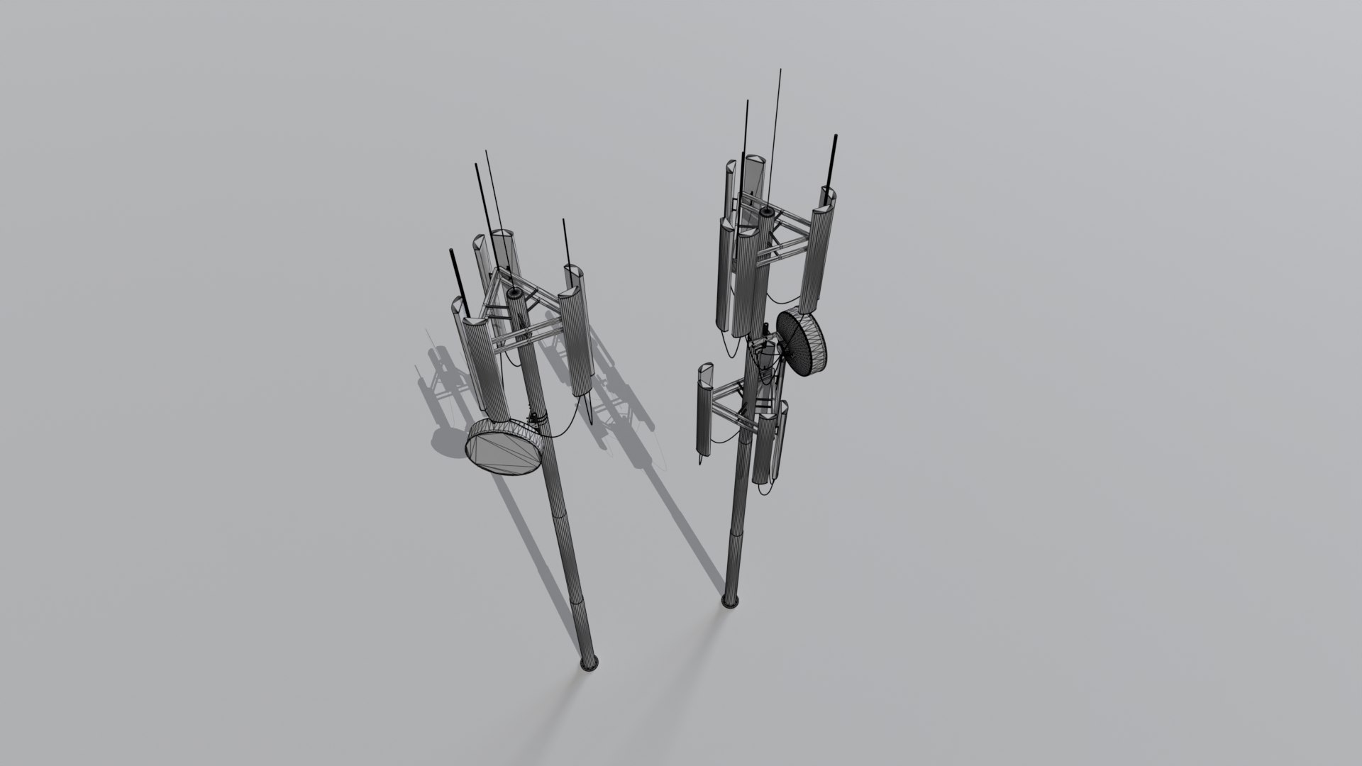 3D Cell Phone Towers 2 - TurboSquid 2311505