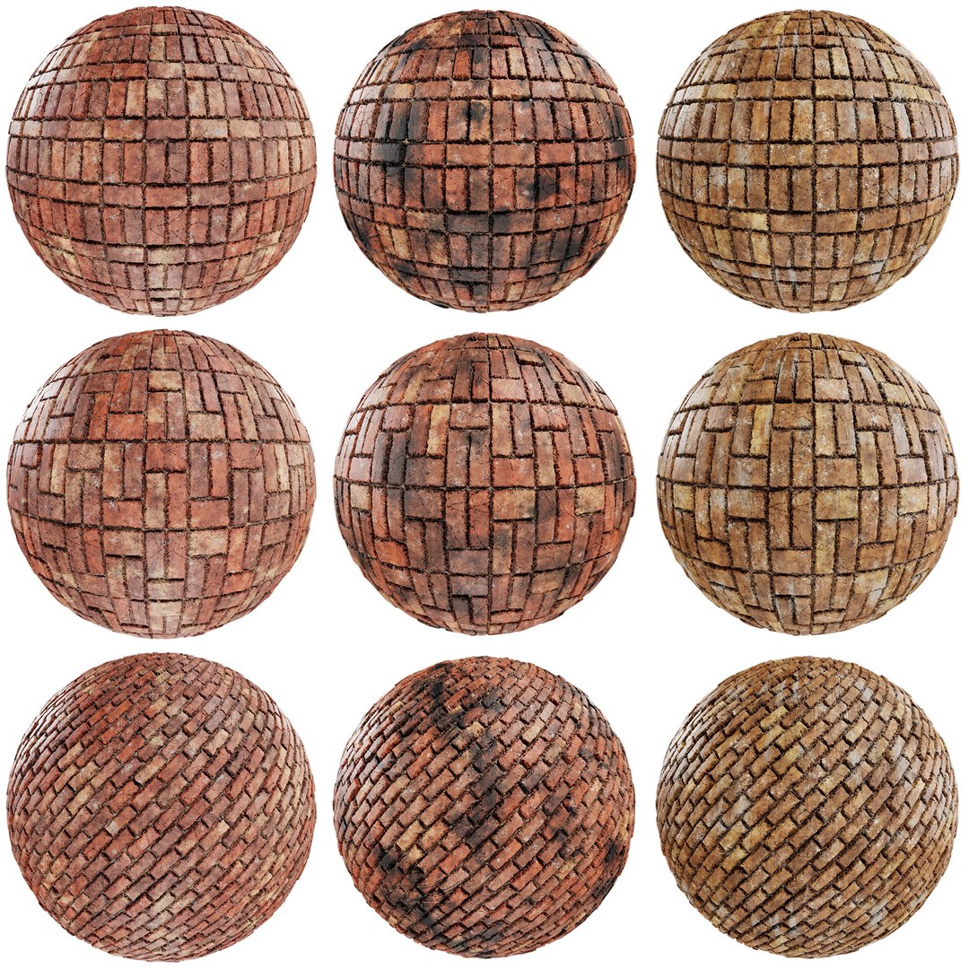 8K Seamless PBR Brick Wall Textures Vol 02 3D Model - TurboSquid 2353467