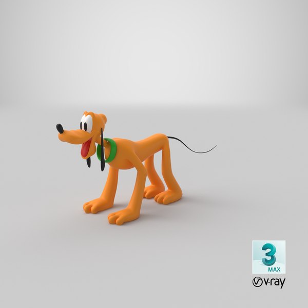 pluto cartoon animation 3d 3ds