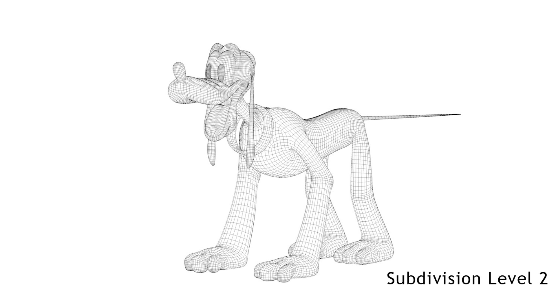 Pluto Cartoon Animation 3d 3ds