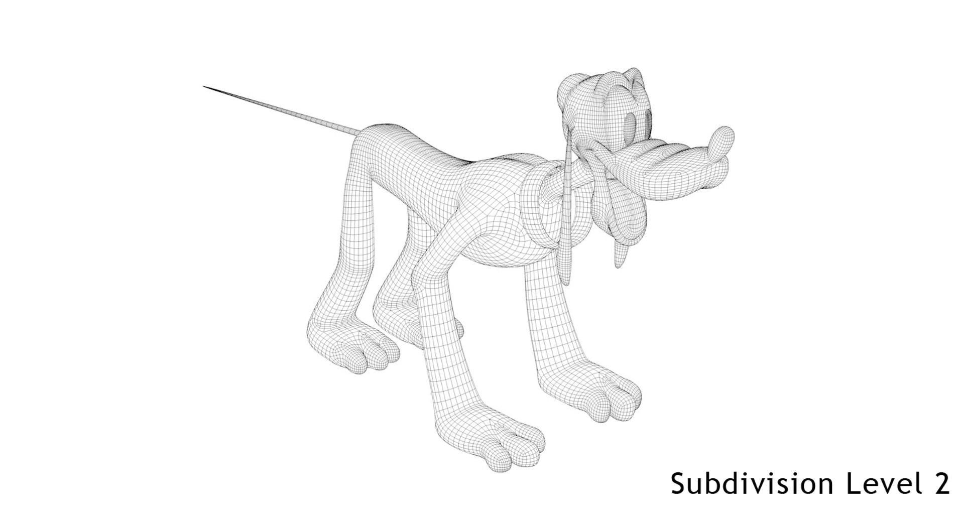 Pluto Cartoon Animation 3d 3ds