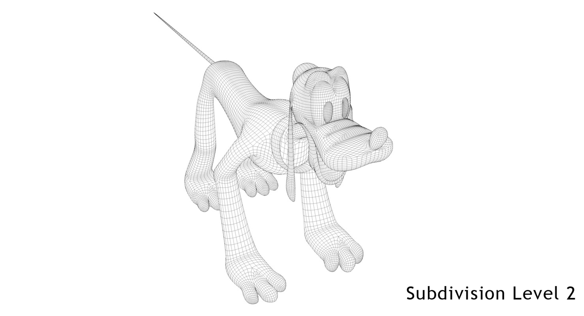 Pluto Cartoon Animation 3d 3ds