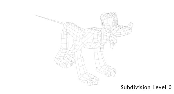 pluto cartoon animation 3d 3ds