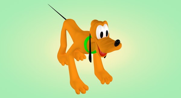pluto cartoon animation 3d 3ds