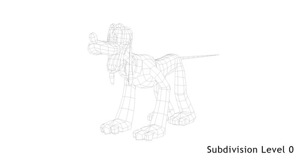 pluto cartoon animation 3d 3ds