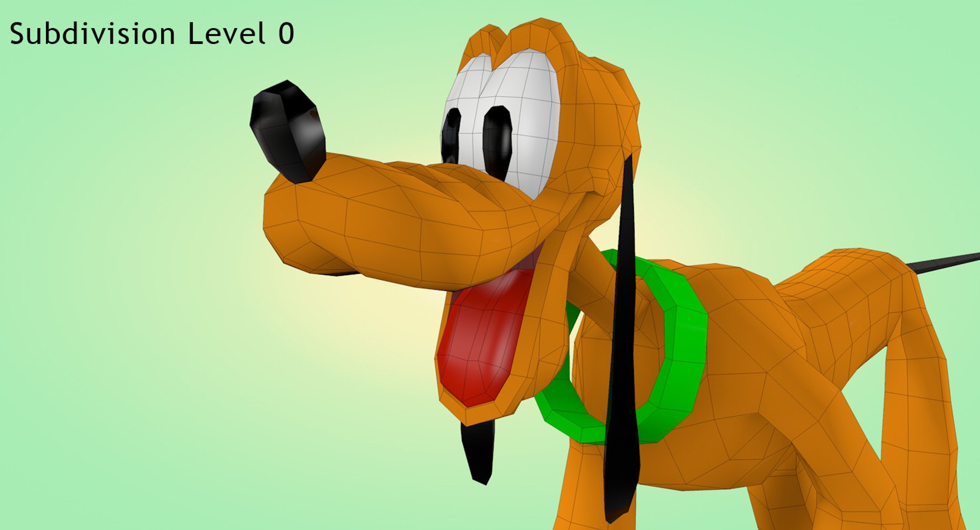 Pluto Cartoon Animation 3d 3ds