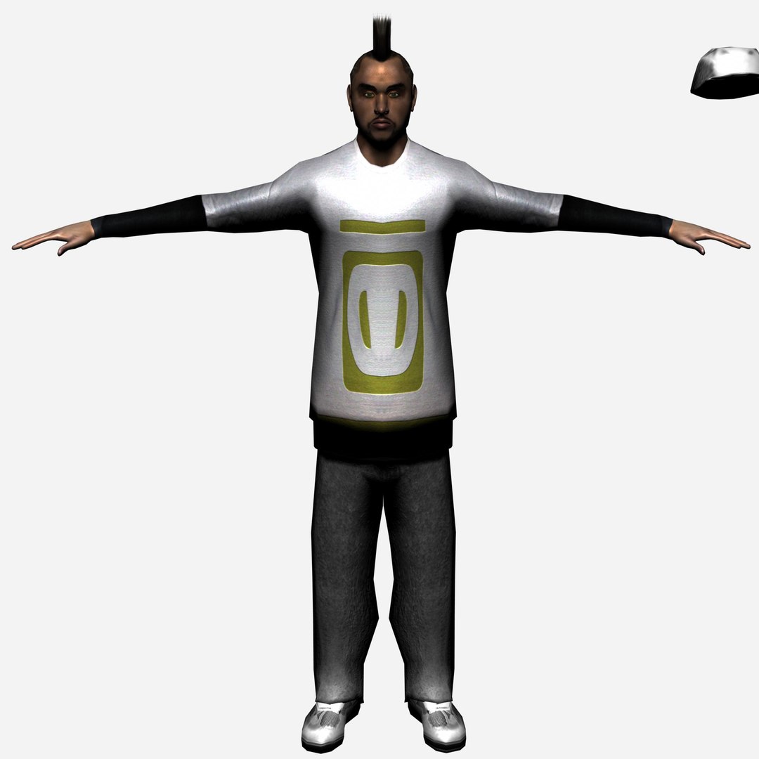 Calvin Skater Dude Character 3d Model