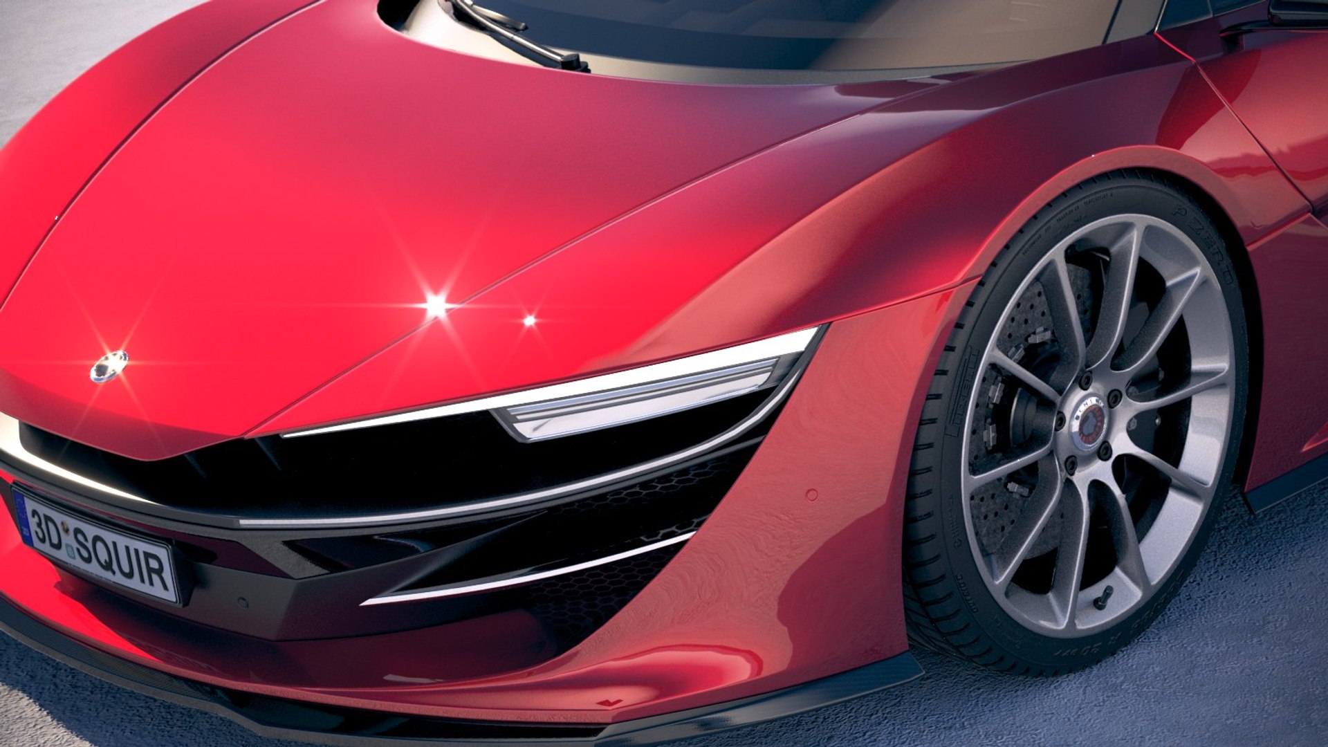 Generic Supercar V3 3D Model - TurboSquid 1279491