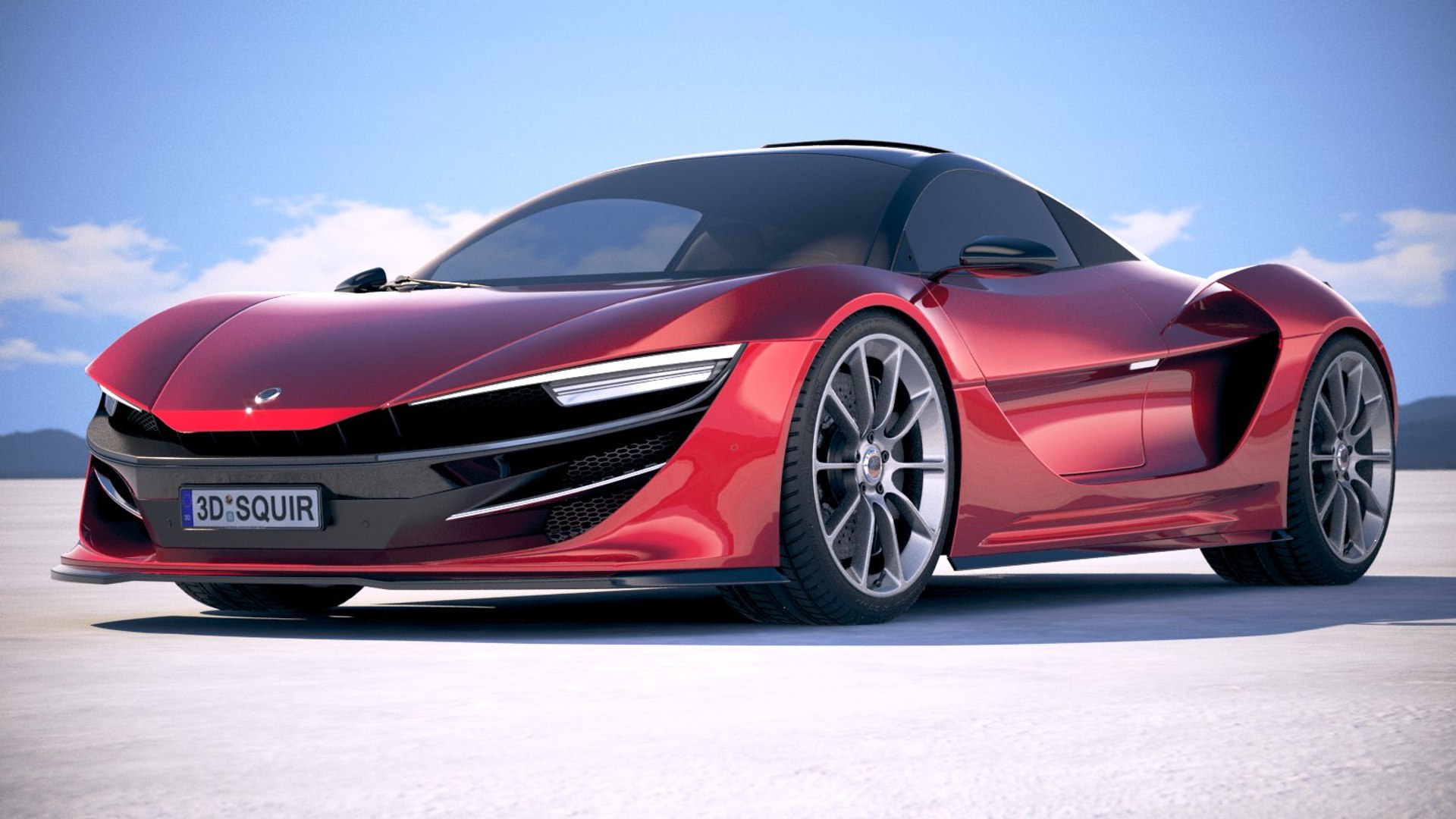 Generic Supercar V3 3D Model - TurboSquid 1279491