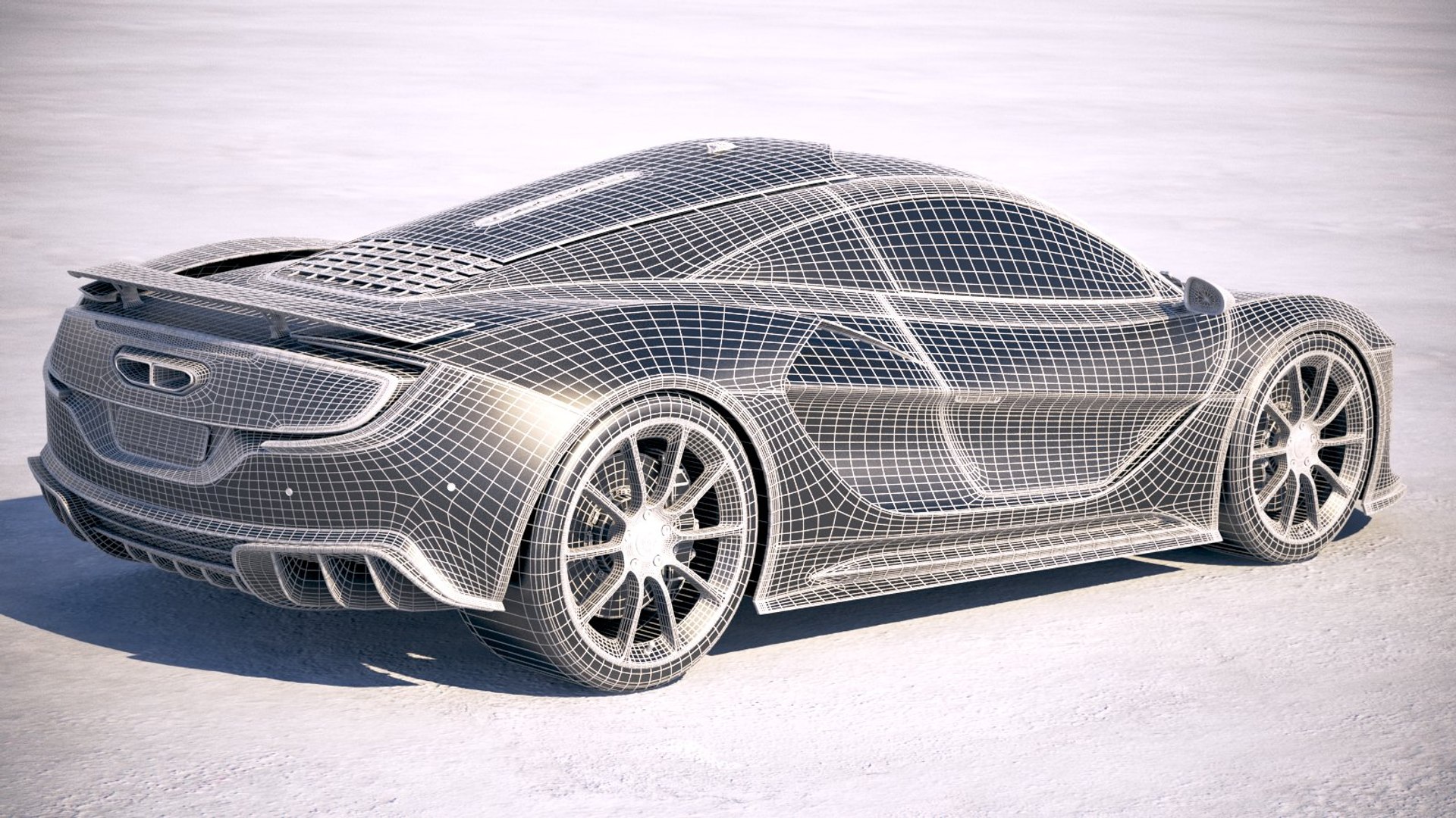 Generic supercar v3 3D model - TurboSquid 1279491