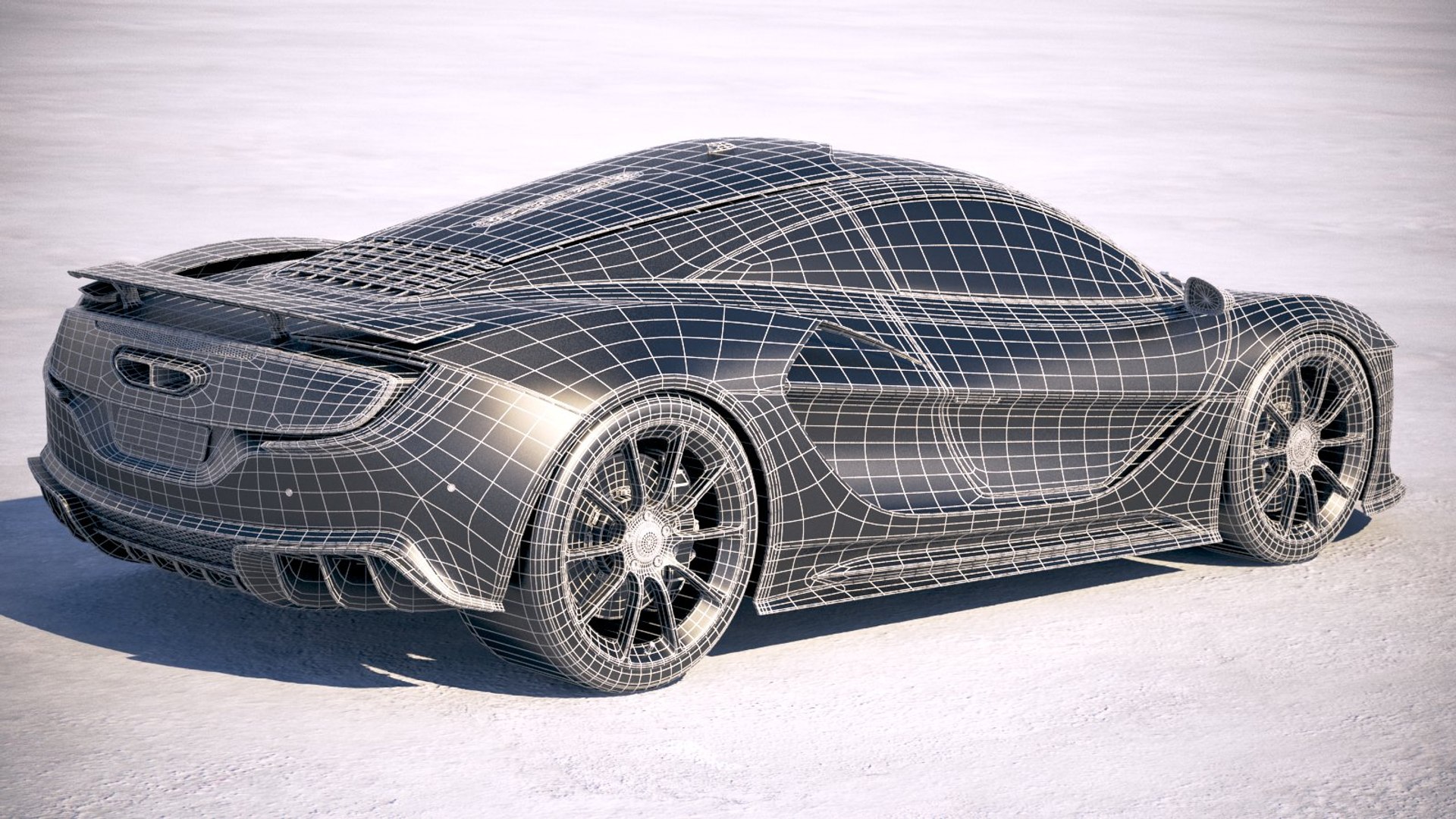 Generic supercar v3 3D model - TurboSquid 1279491