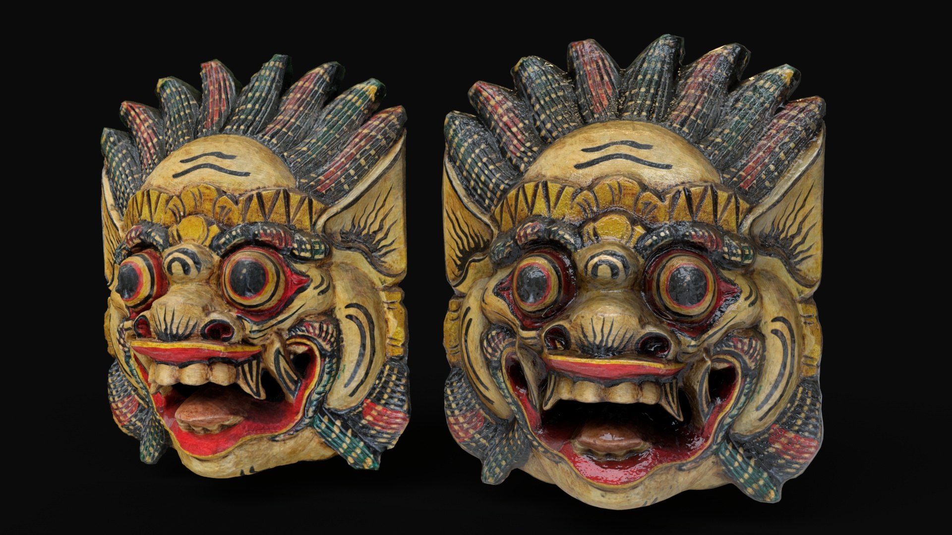 Indonesian Ritual Mask 3D Model - TurboSquid 2113006