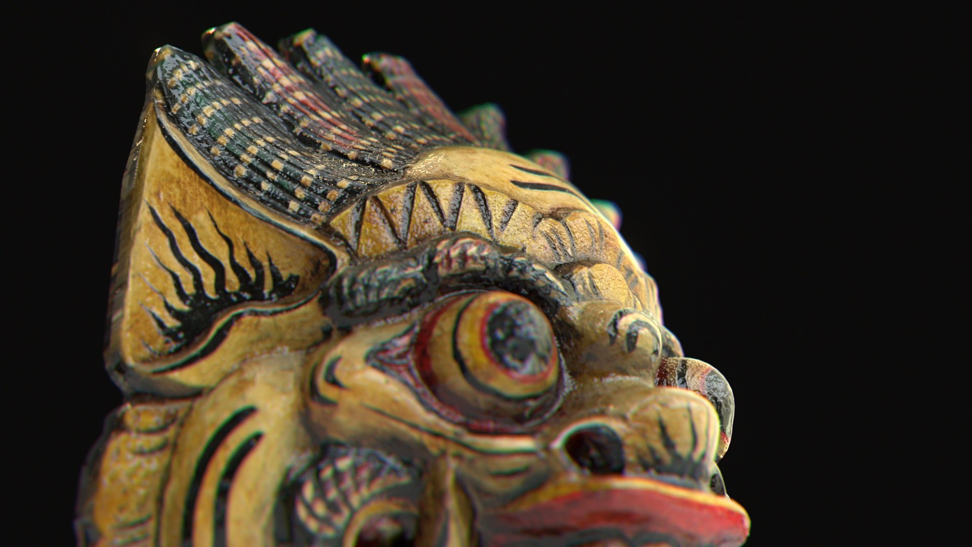 Indonesian Ritual Mask 3D Model - TurboSquid 2113006