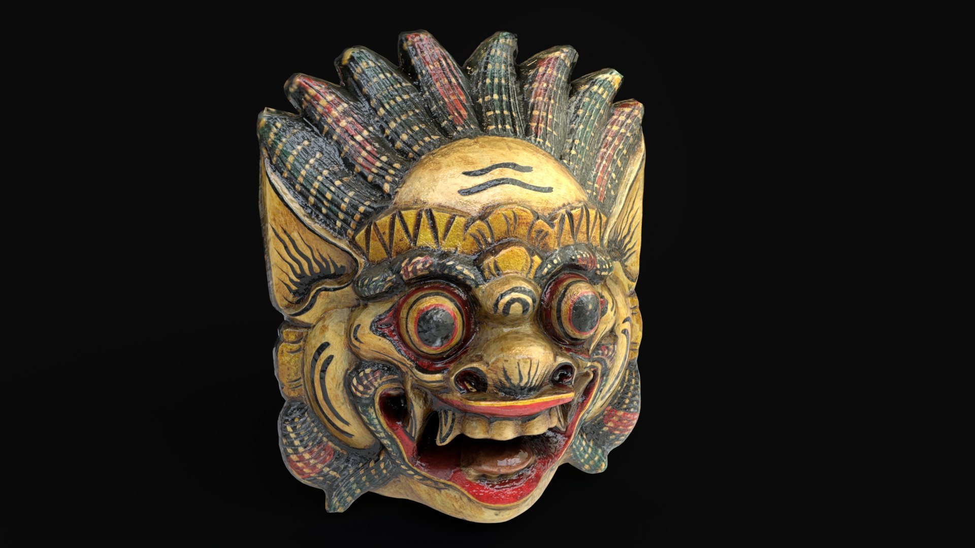 Indonesian Ritual Mask 3D Model - TurboSquid 2113006