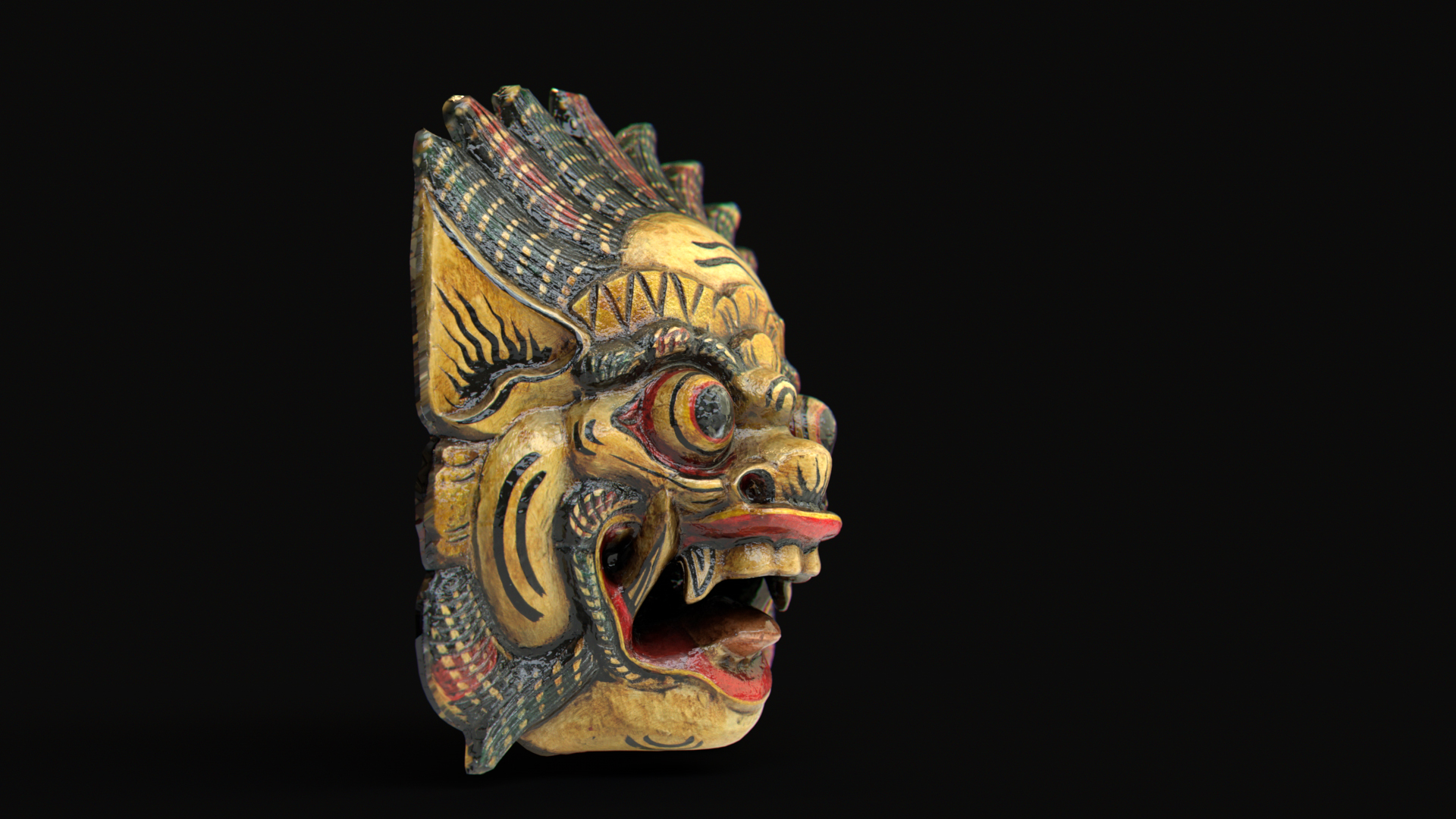 Indonesian Ritual Mask 3D Model - TurboSquid 2113006