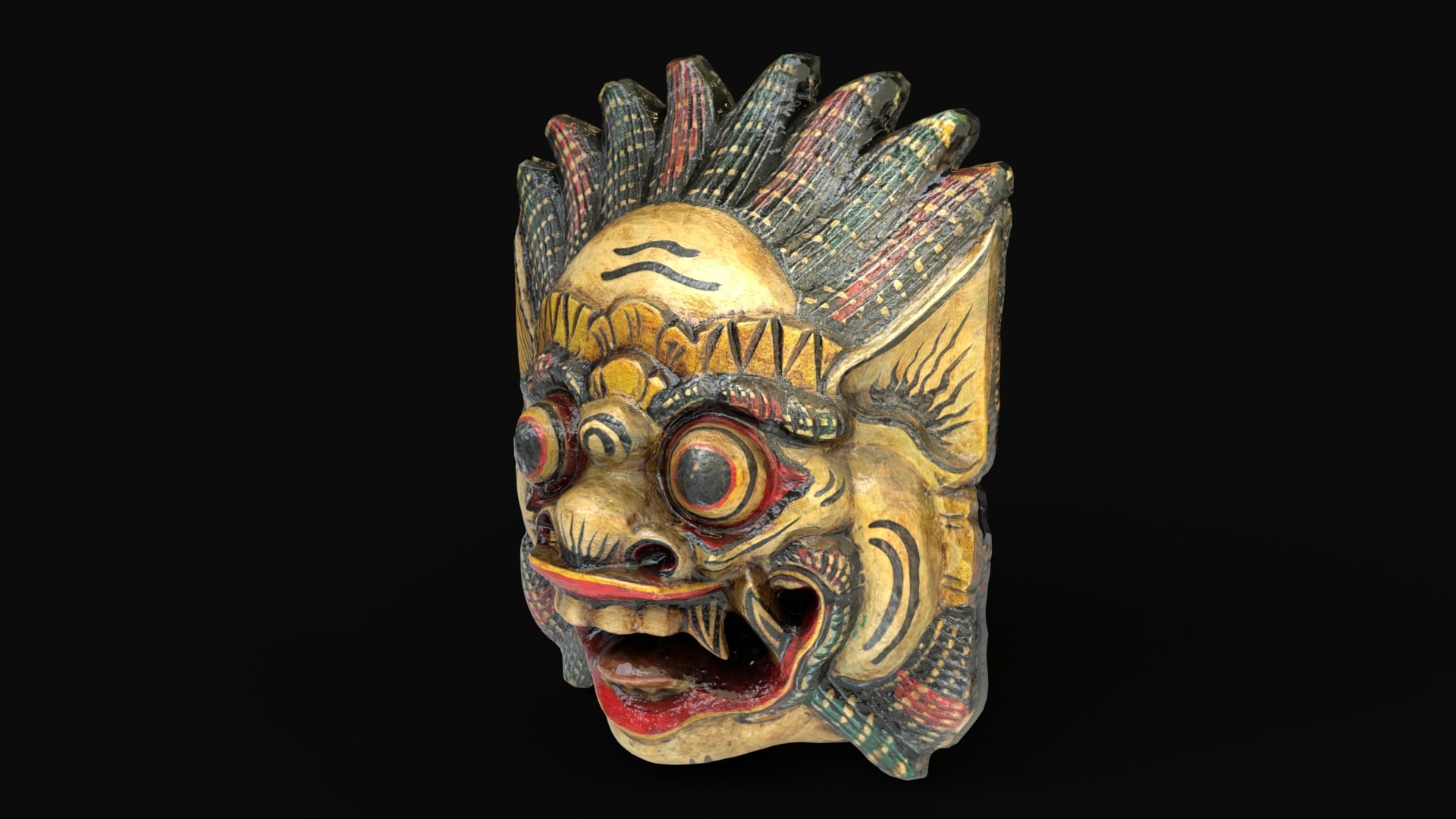 Indonesian Ritual Mask 3D Model - TurboSquid 2113006