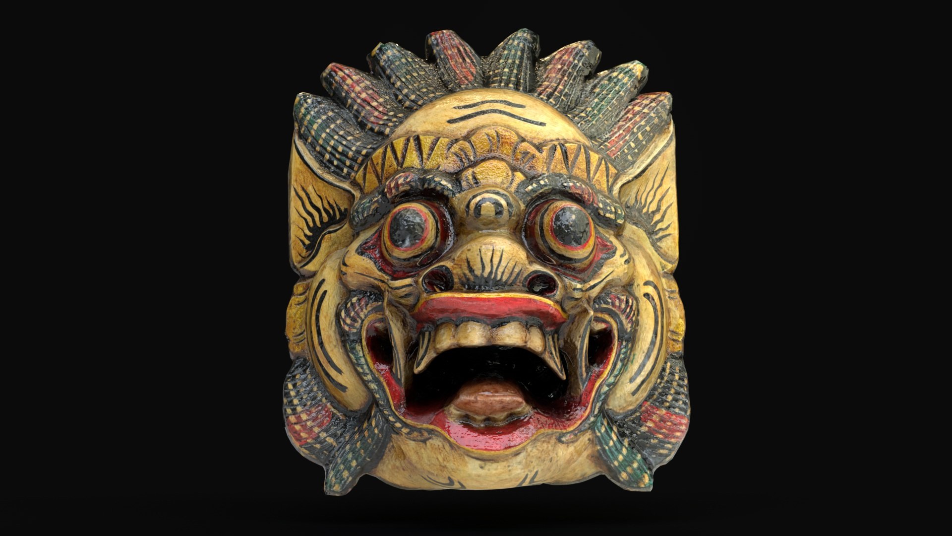 Indonesian Ritual Mask 3D Model - TurboSquid 2113006
