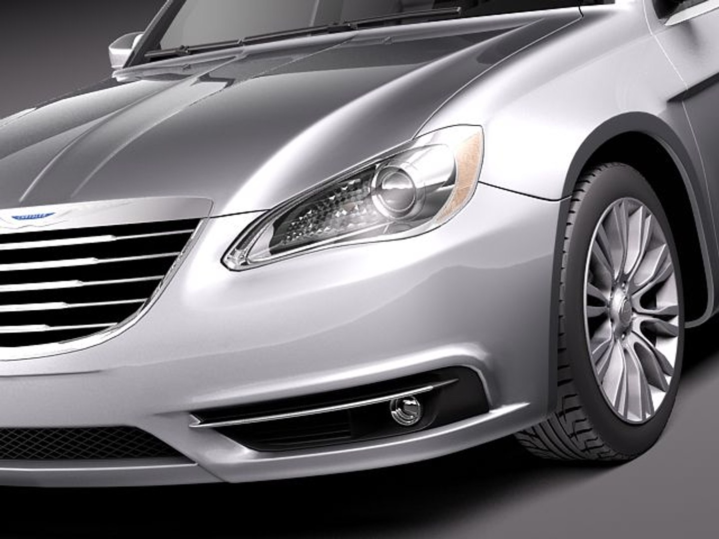 3d Model Of Chrysler 200 Sedan 2011
