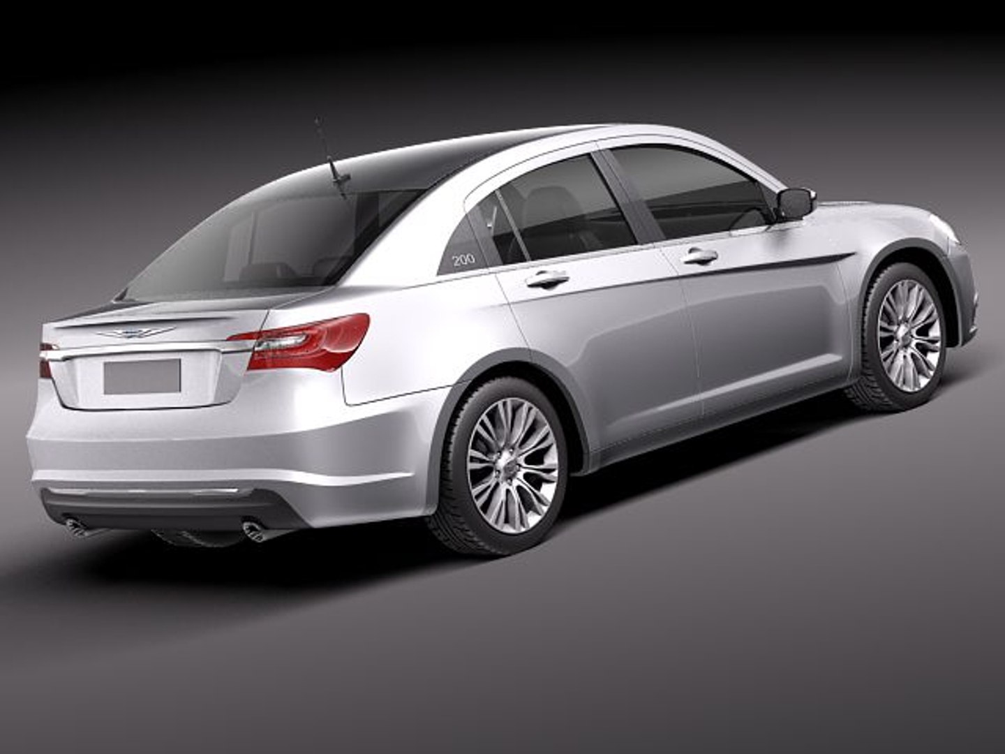 3d Model Of Chrysler 200 Sedan 2011
