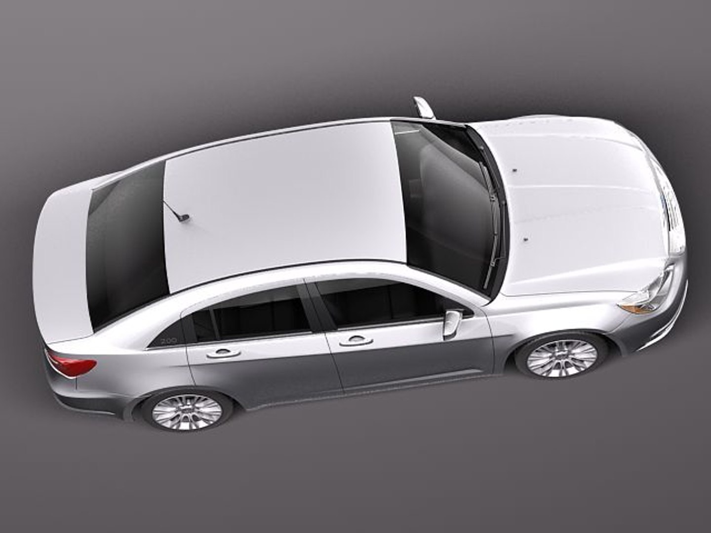 3d Model Of Chrysler 200 Sedan 2011
