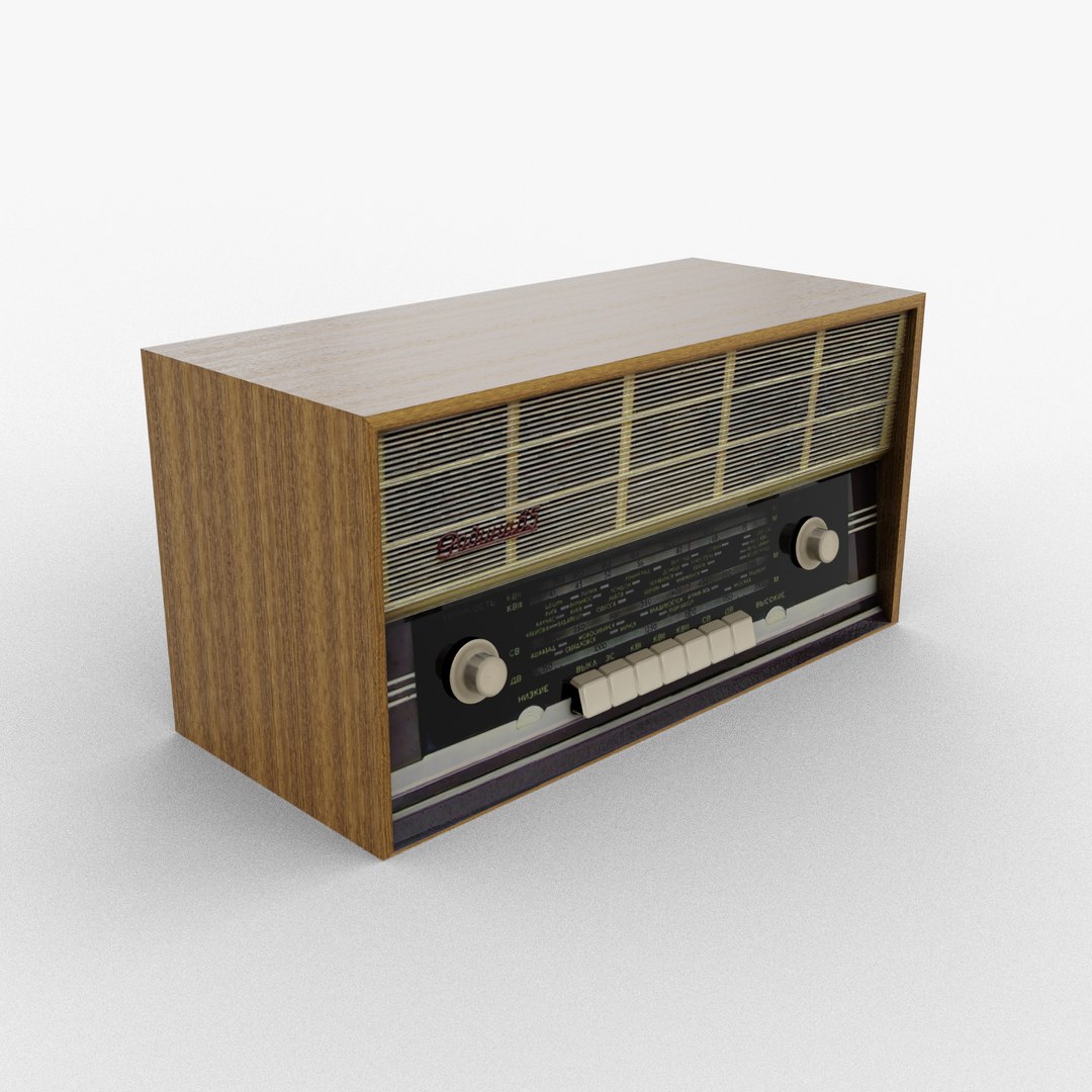 Vintage Soviet Radio Rodina 3D Model - TurboSquid 1636852