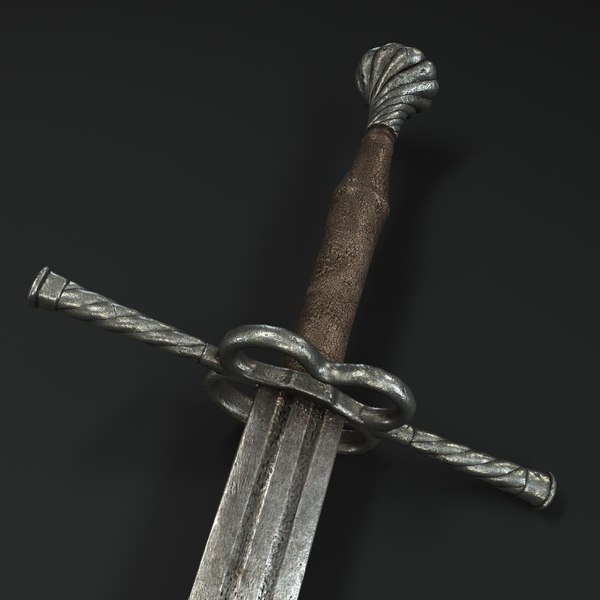 german sword 3d obj