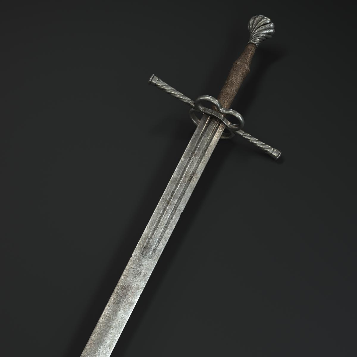 german sword 3d obj