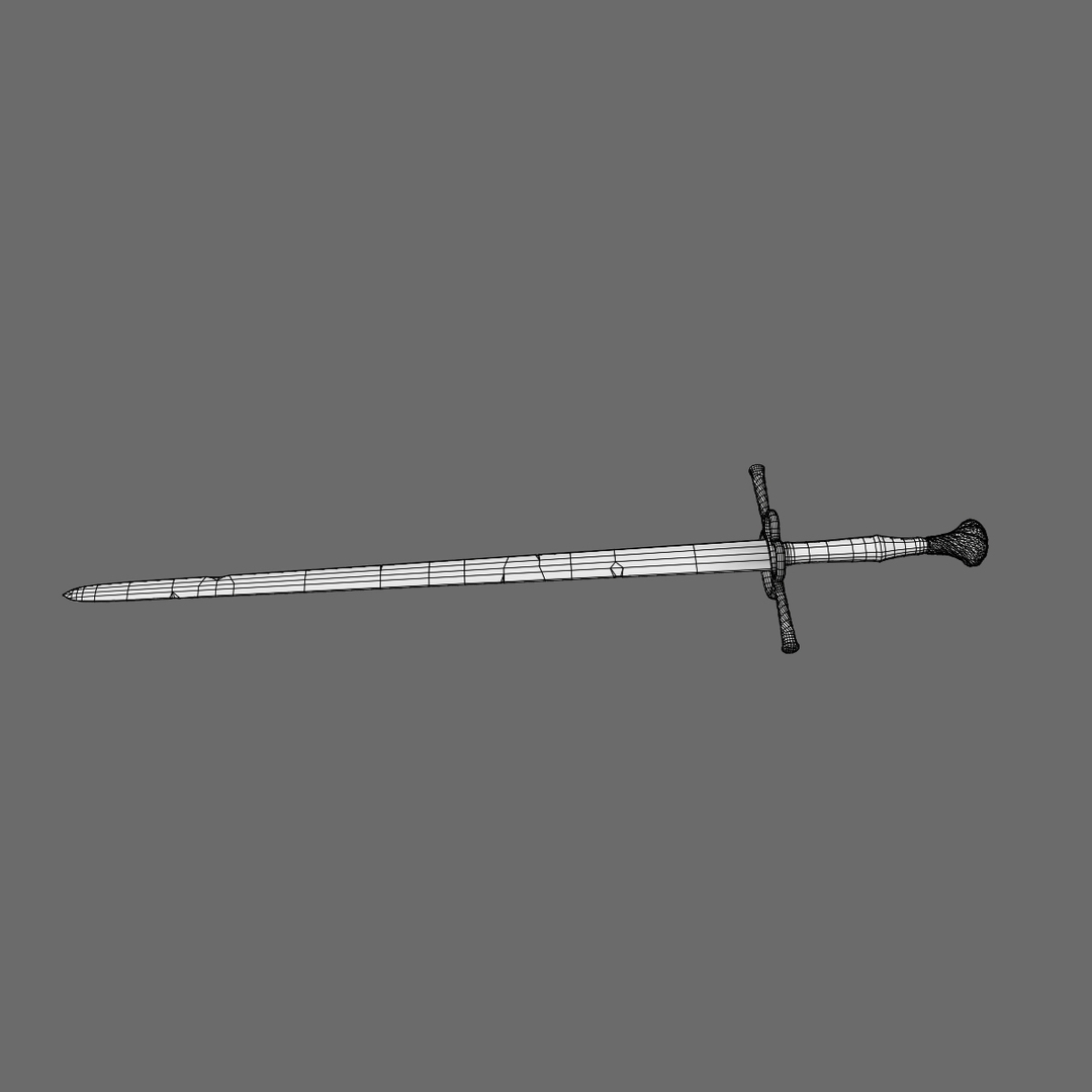 german sword 3d obj