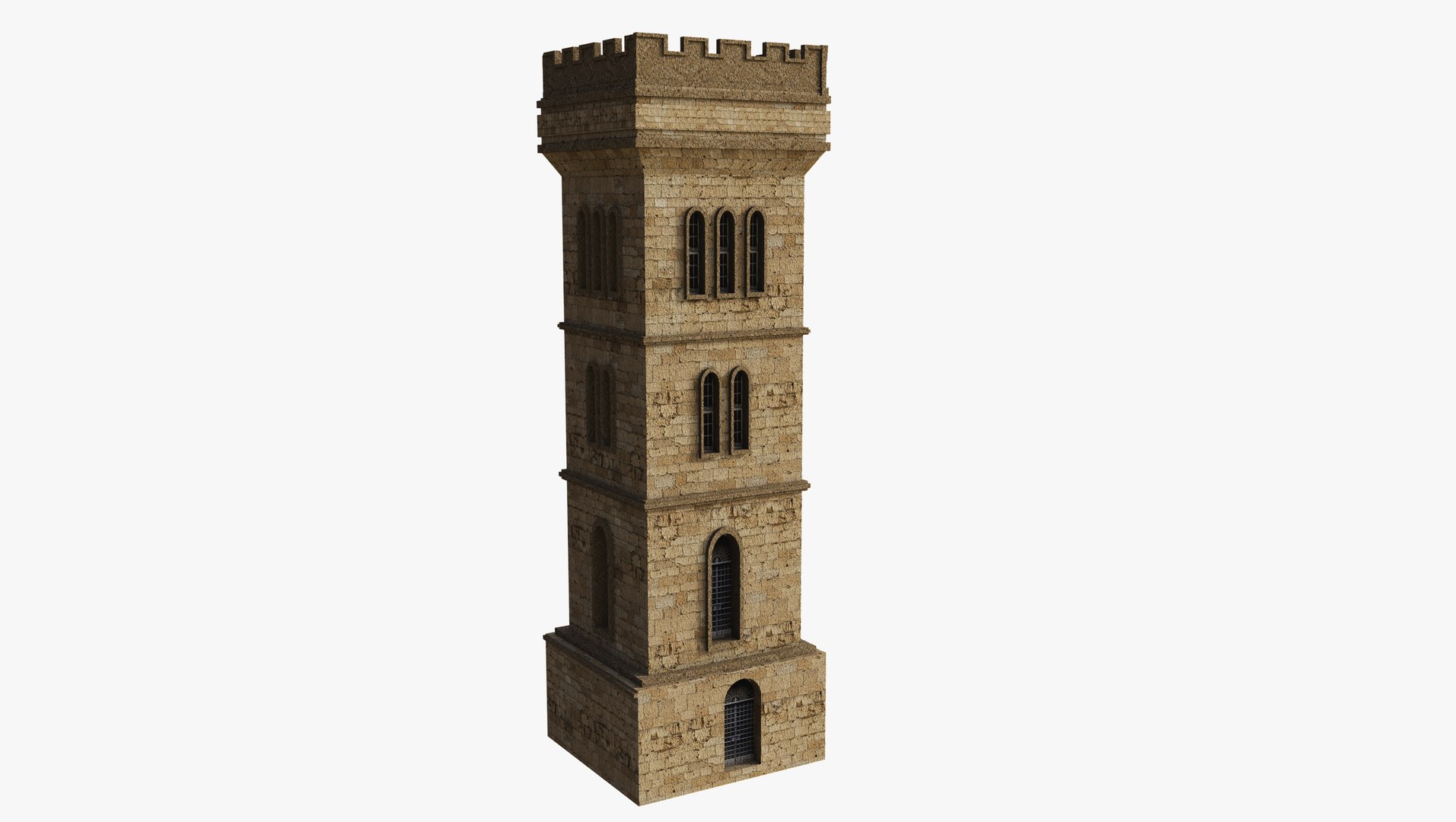 Free Tower Castle Model - TurboSquid 2178116