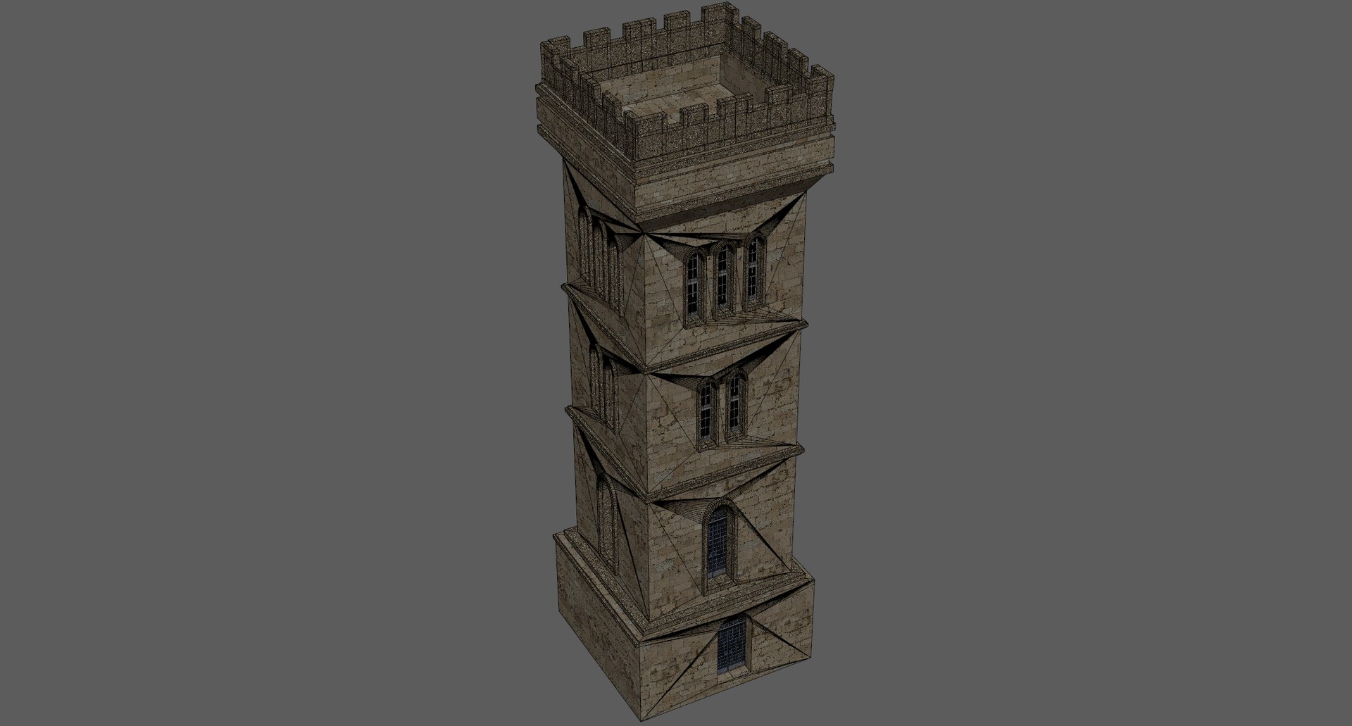 Free Tower Castle Model - TurboSquid 2178116