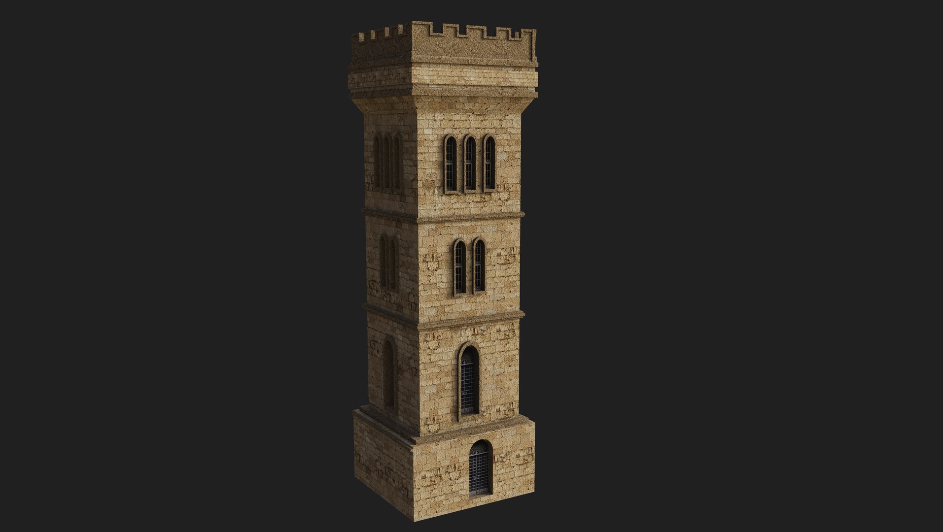 Free Tower Castle Model - TurboSquid 2178116