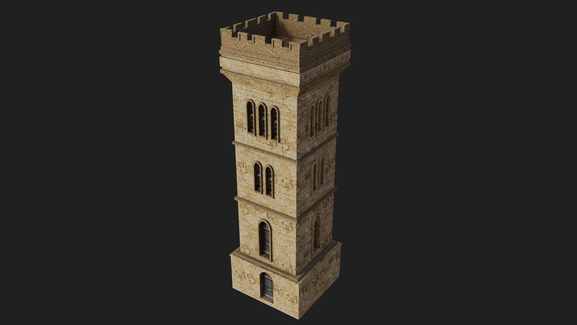 Free Tower Castle Model - TurboSquid 2178116