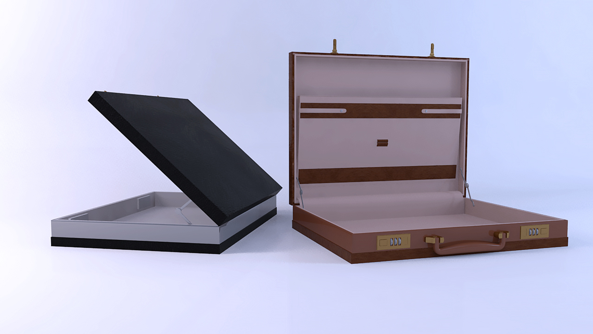free briefcase case 3d model