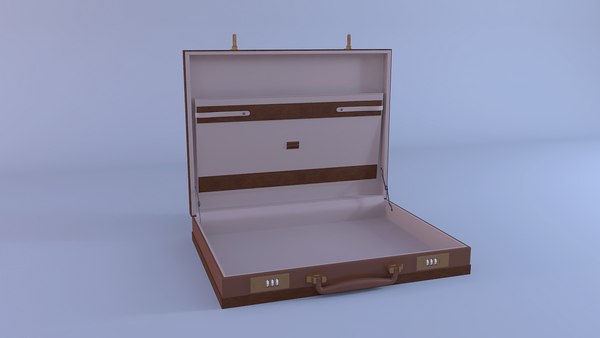 free briefcase case 3d model