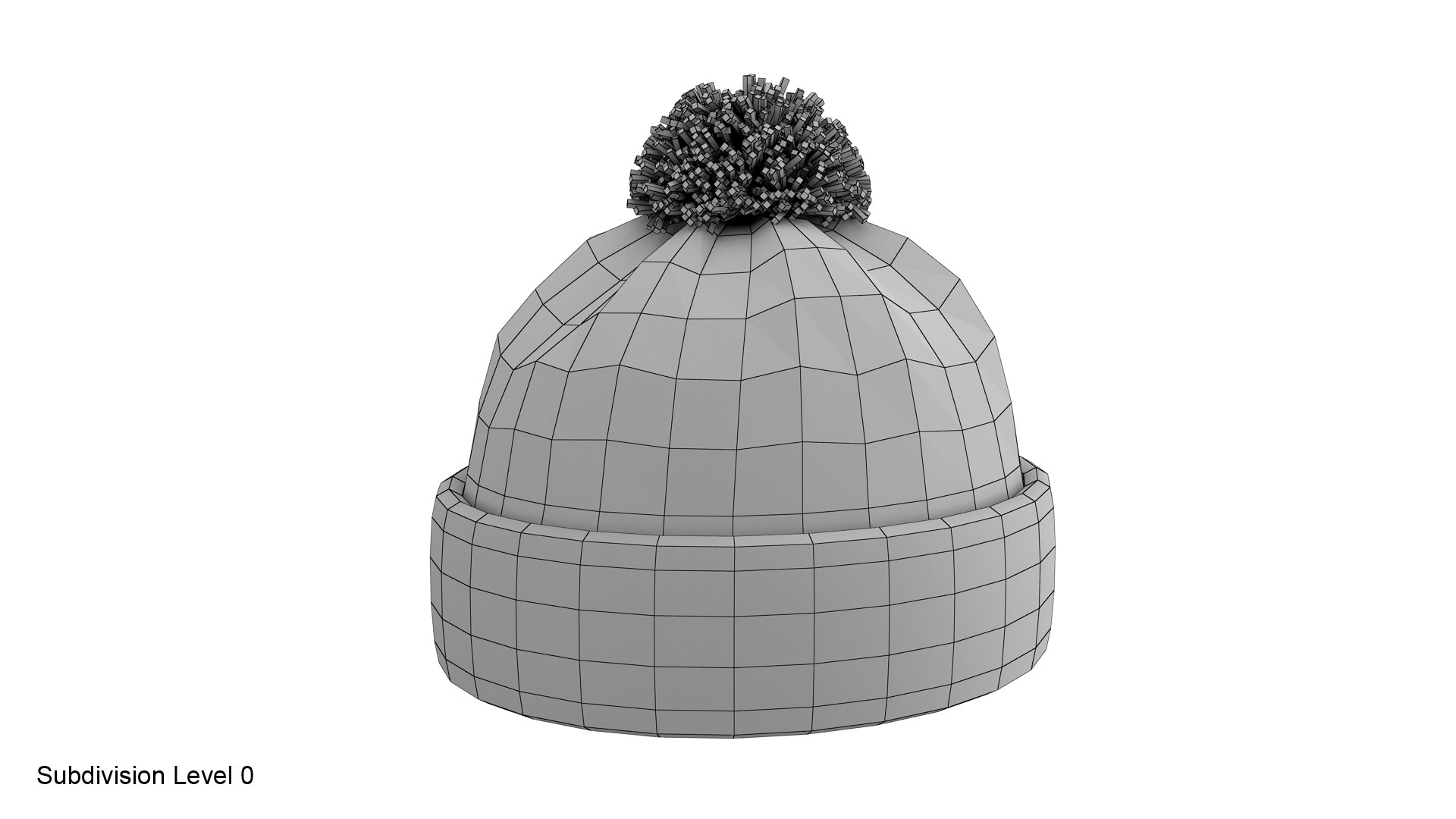 Knitted winter hat 3D model - TurboSquid 1630286