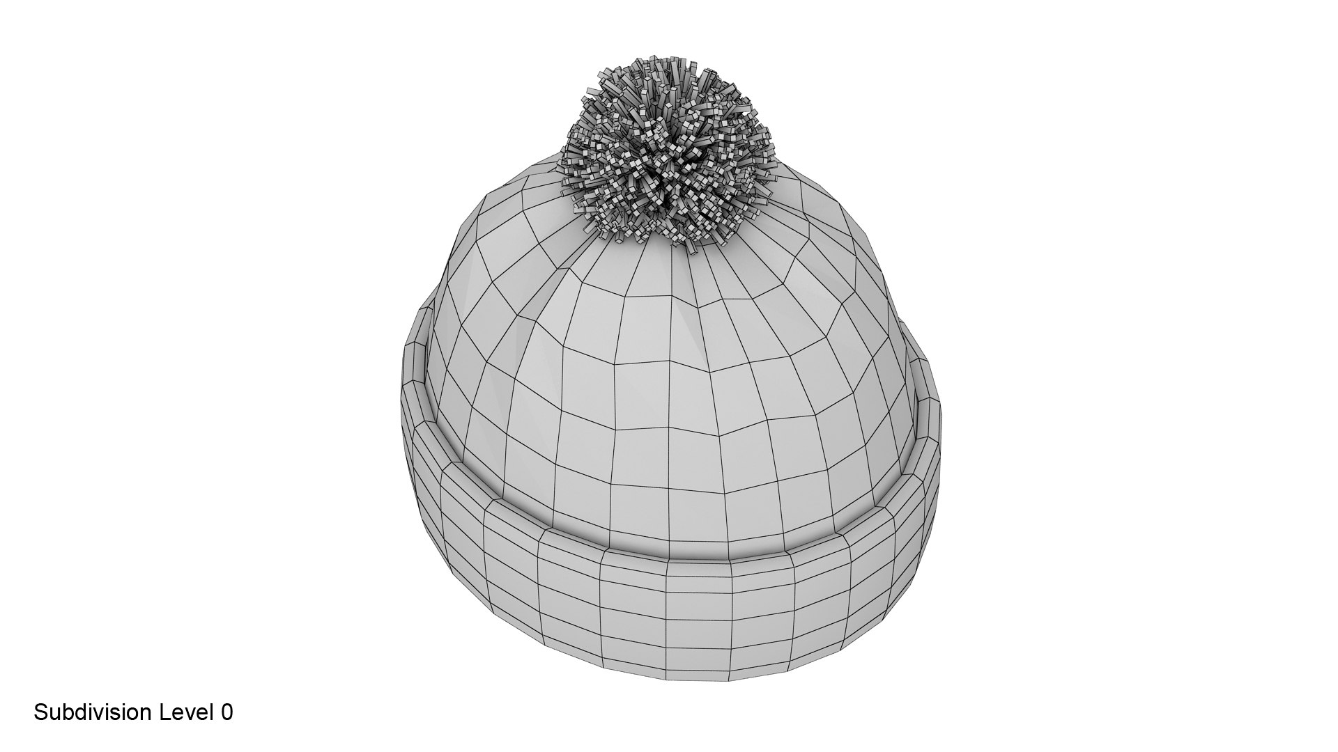 Knitted winter hat 3D model - TurboSquid 1630286