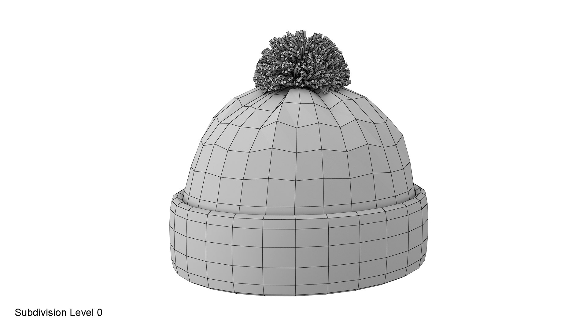 Knitted winter hat 3D model - TurboSquid 1630286